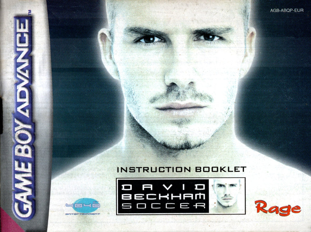 Manual - David Beckham Soccer - GBA - Super Retro - Manuals