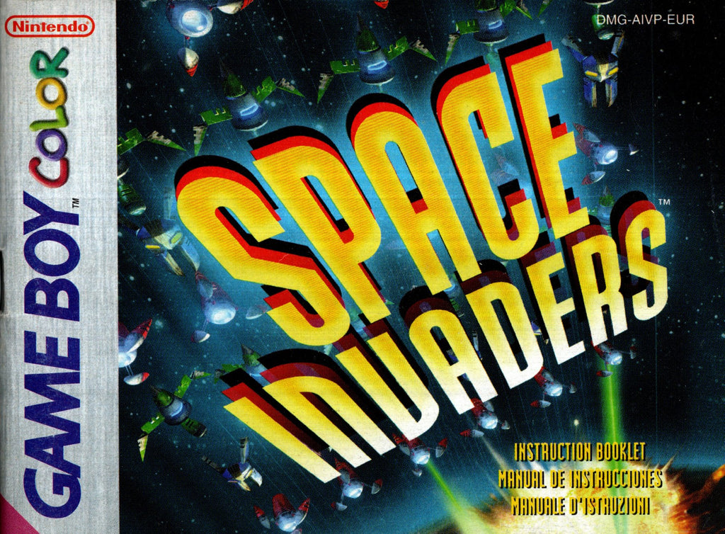 Manual - Space Invaders - Game Boy Color - Super Retro - Manuals