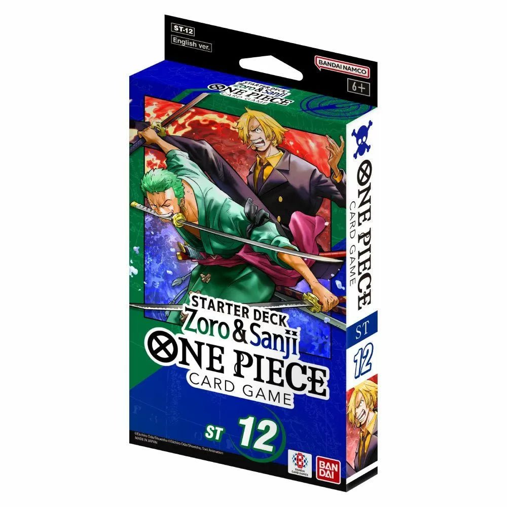 One Piece Card Game Zoro and Sanji (ST-12) Starter Deck - Super Retro - Trading Cards