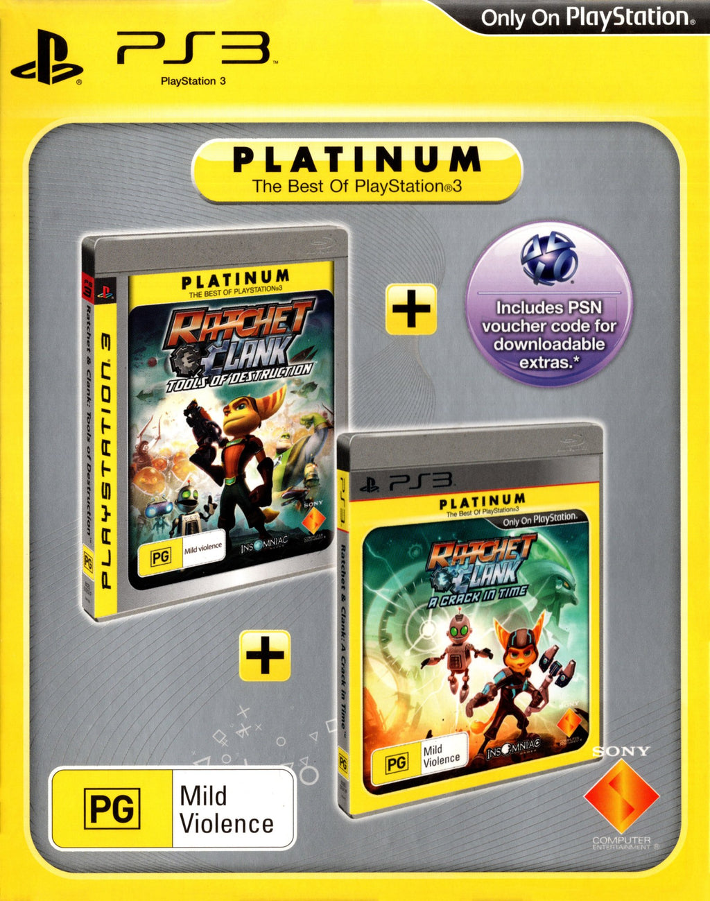 Ratchet & Clank: Tools of Destruction + A Crack in Time Twin Pack - PS3 - Super Retro ...