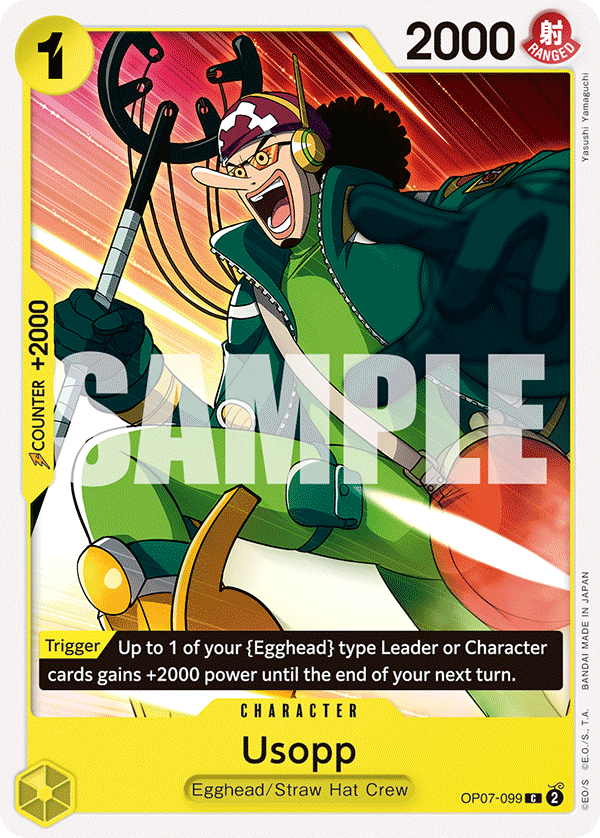 (099) Usopp - OP07 - Super Retro - Preowned Trading Cards