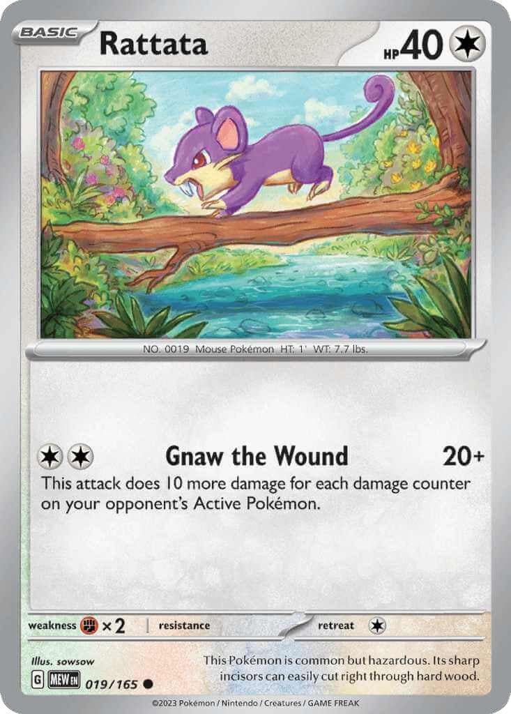 (19/165) Rattata - SV 151 - Super Retro - Preowned Trading Cards