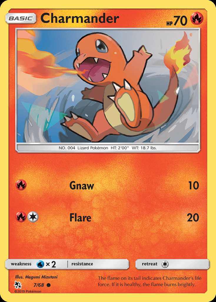 (7/68) Charmander - Hidden Fates - Super Retro - Preowned Trading Cards