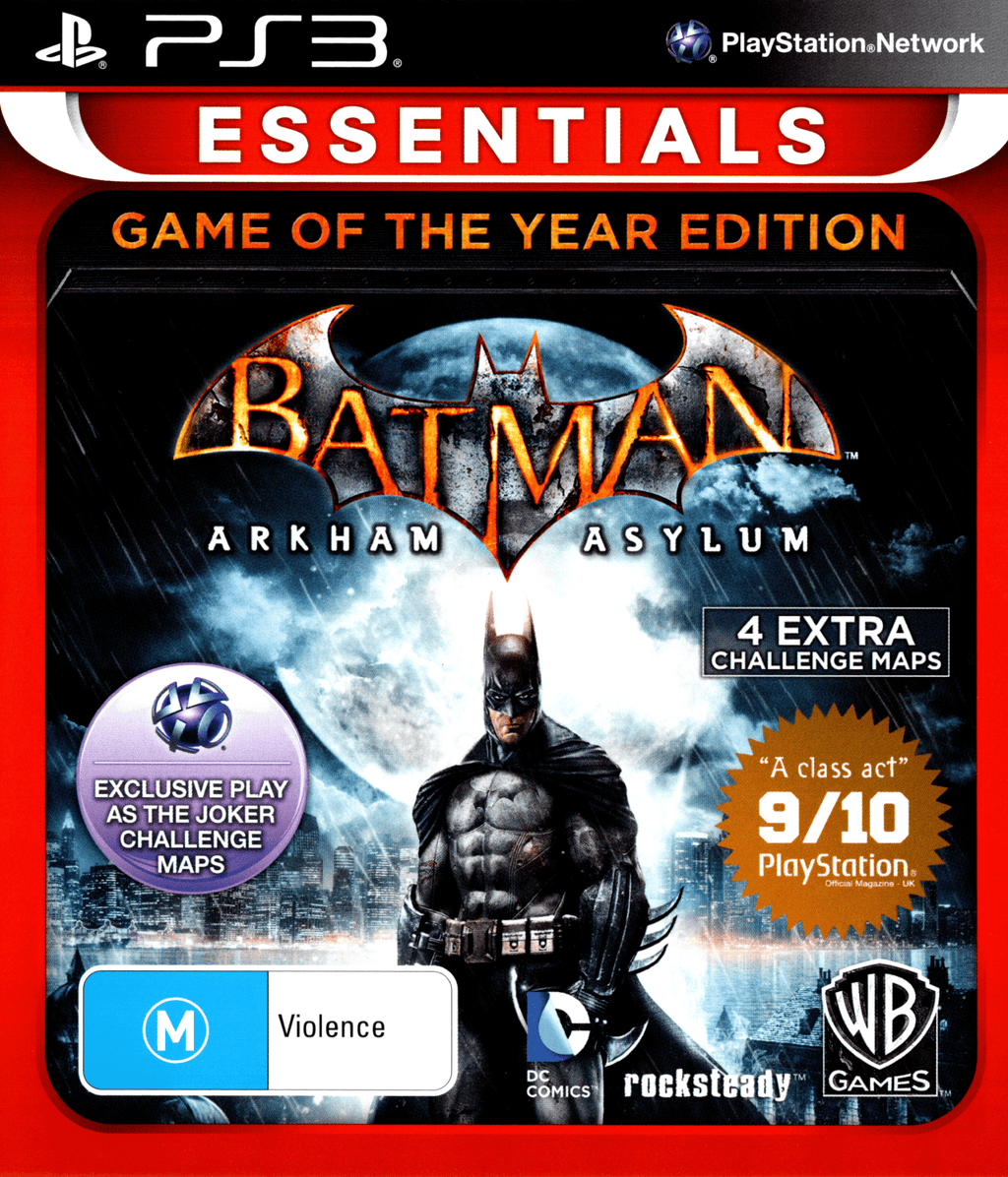 Batman Arkham Asylum Game of the Year Edition - PS3 - Super Retro ...
