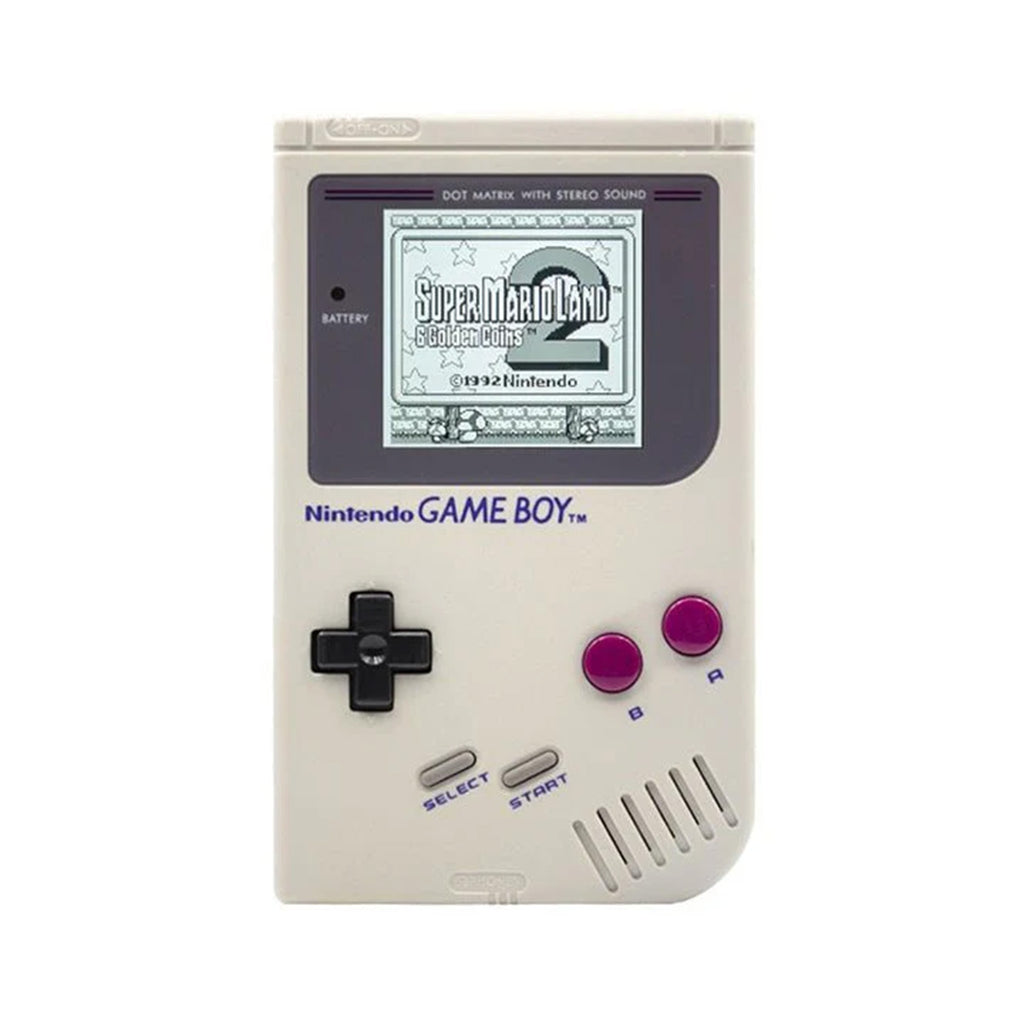Console - Game Boy Classic (Off-White - Grey) (BACKLIT) - Super Retro ...