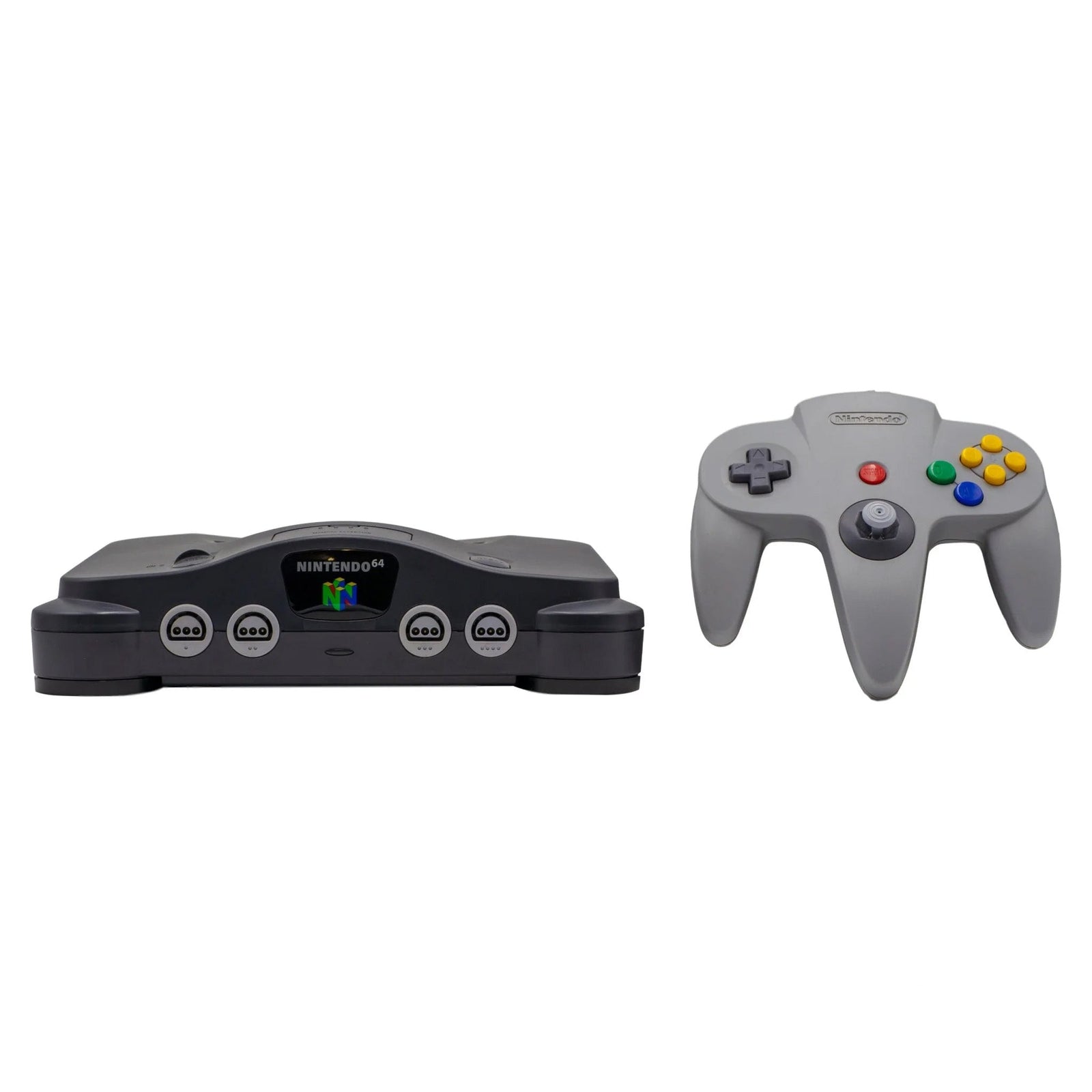 Console - Nintendo 64 Charcoal (NTSC-U) - Super Retro - N64