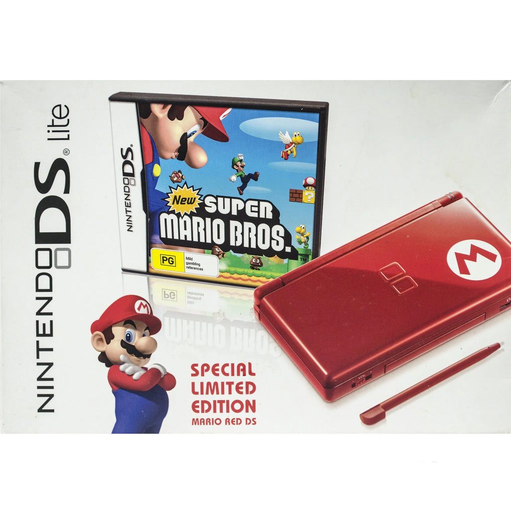 Console - Nintendo DS Lite (Mario Red) - Super Retro - Nintendo DS
