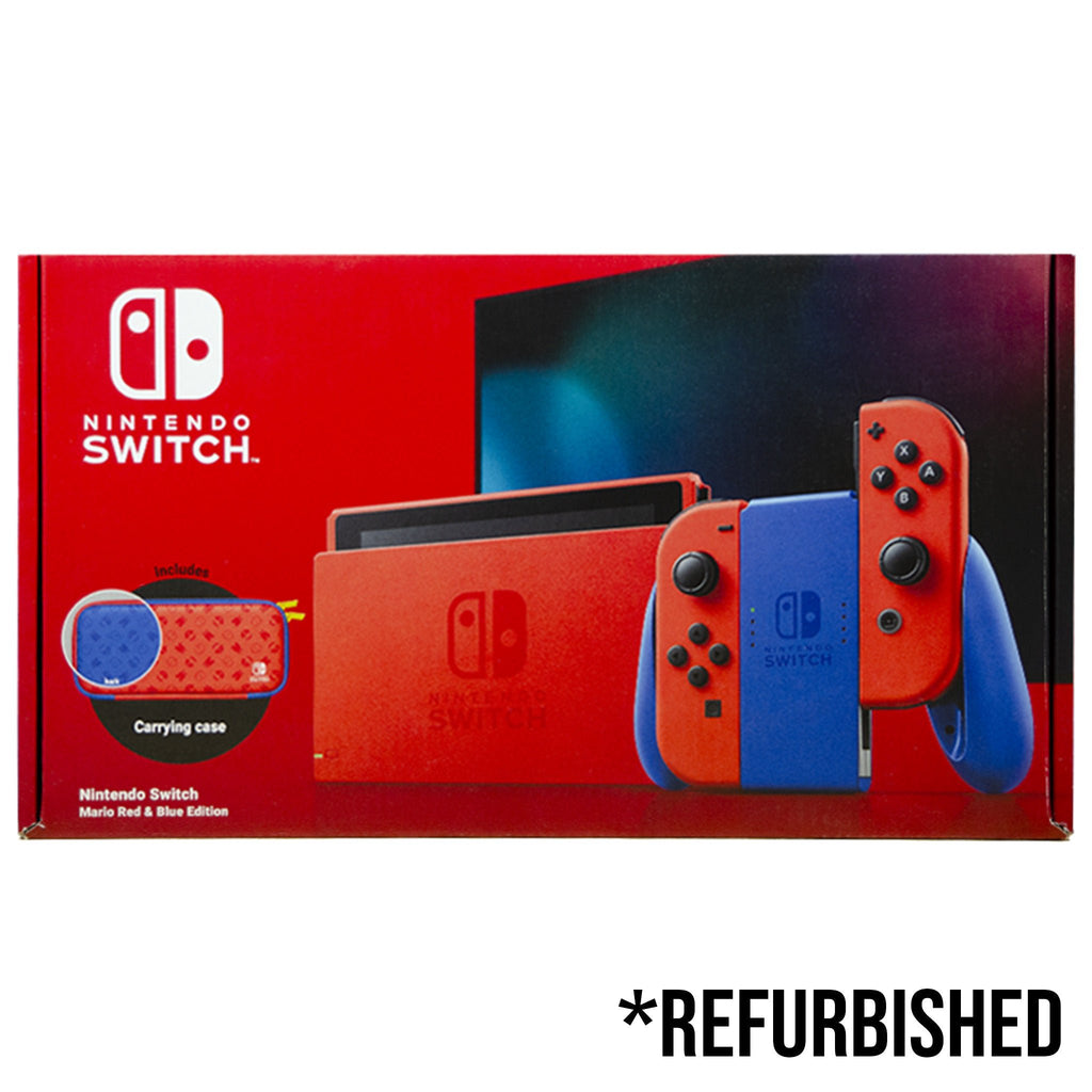 Console - Nintendo Switch (Mario Red & Blue) - Super Retro - Nintendo ...