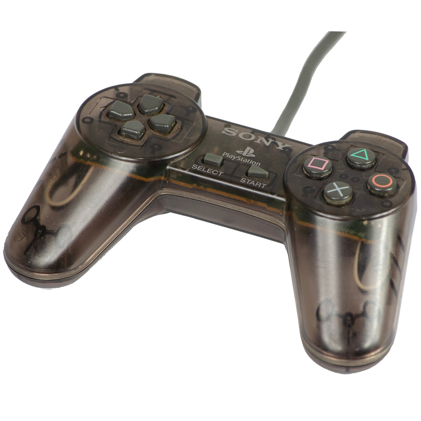 Controller - Playstation 1 (Clear/Smoke Black) - Super Retro ...