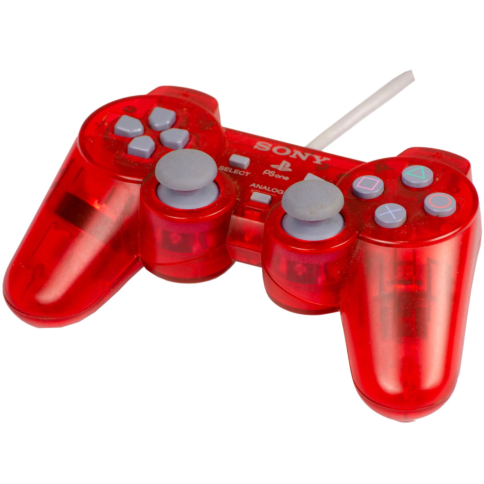 Controller - PS One (Clear Red) - Super Retro - Playstation 1