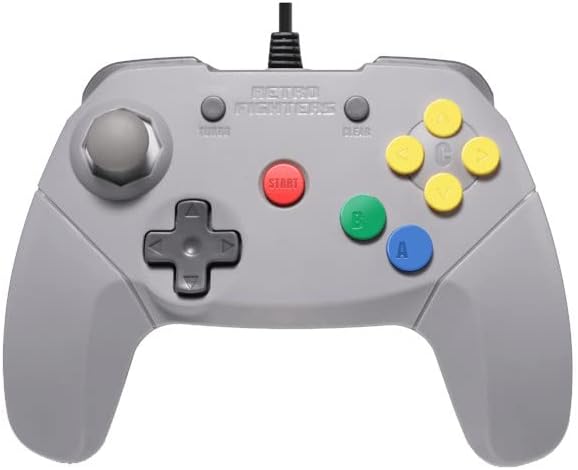 Controller - Retro Fighters Brawler 64 (Wired) (Grey) - Super Retro ...