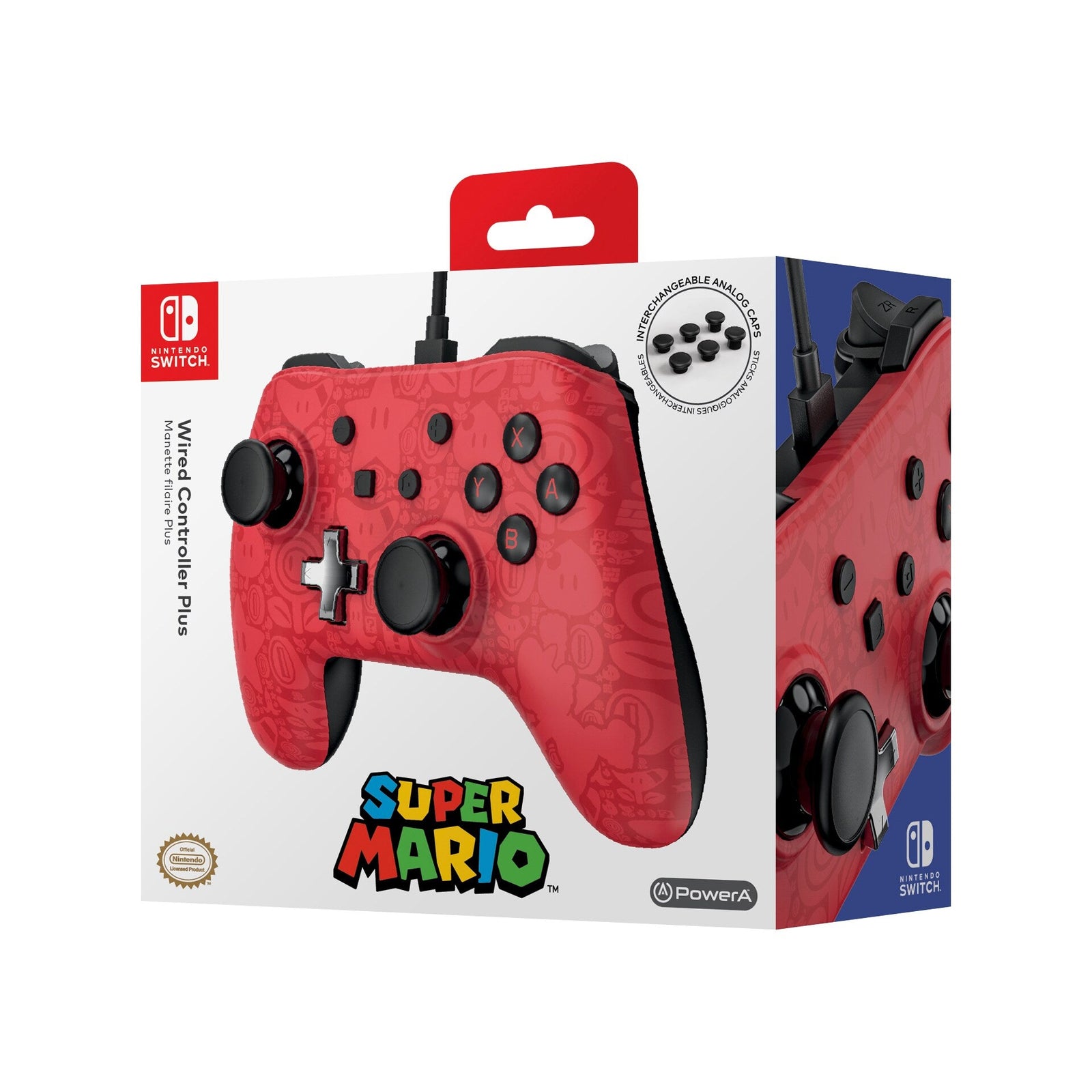 Controller - Switch (Wired Controller Plus - Super Mario) - Super Retro ...