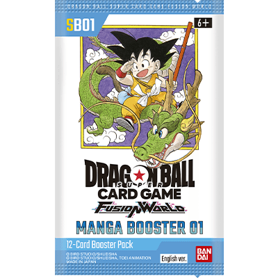 Dragon Ball Super Card Game - Fusion World SB01 Manga Booster Pack - Super Retro - Trading Cards