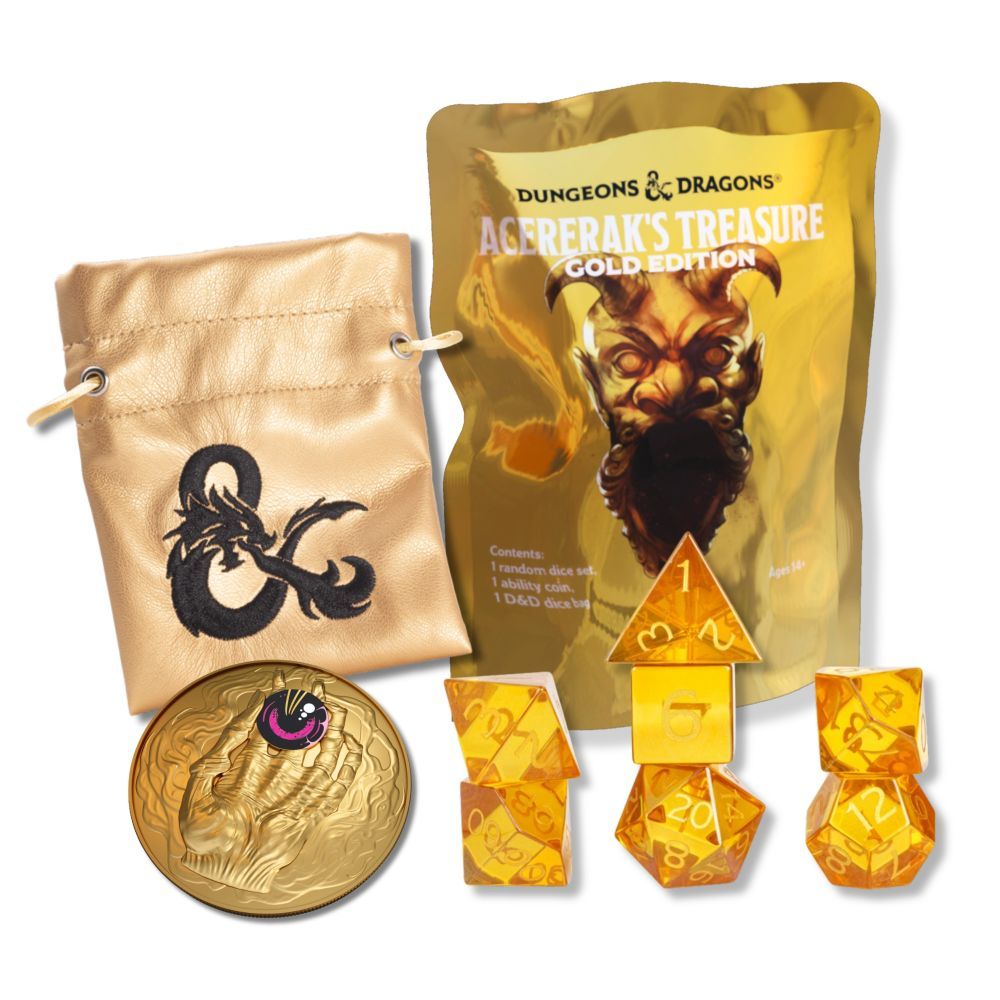 Dungeons & Dragons: Acererak's Treasure Sirius Dice Gold Edition Blind ...