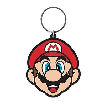 Keychain - Rubber Mario - Super Retro - Merchandise