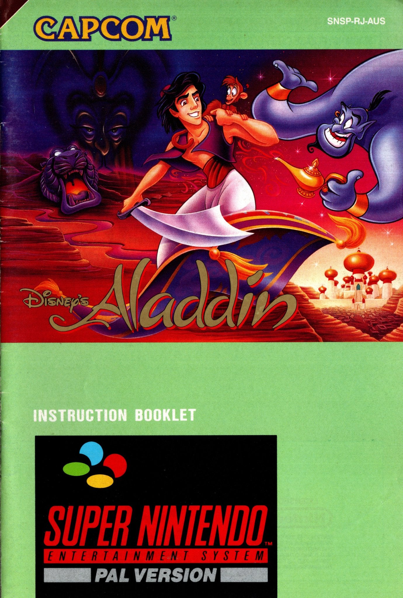 Manual - Aladdin - SNES - Super Retro - Manuals