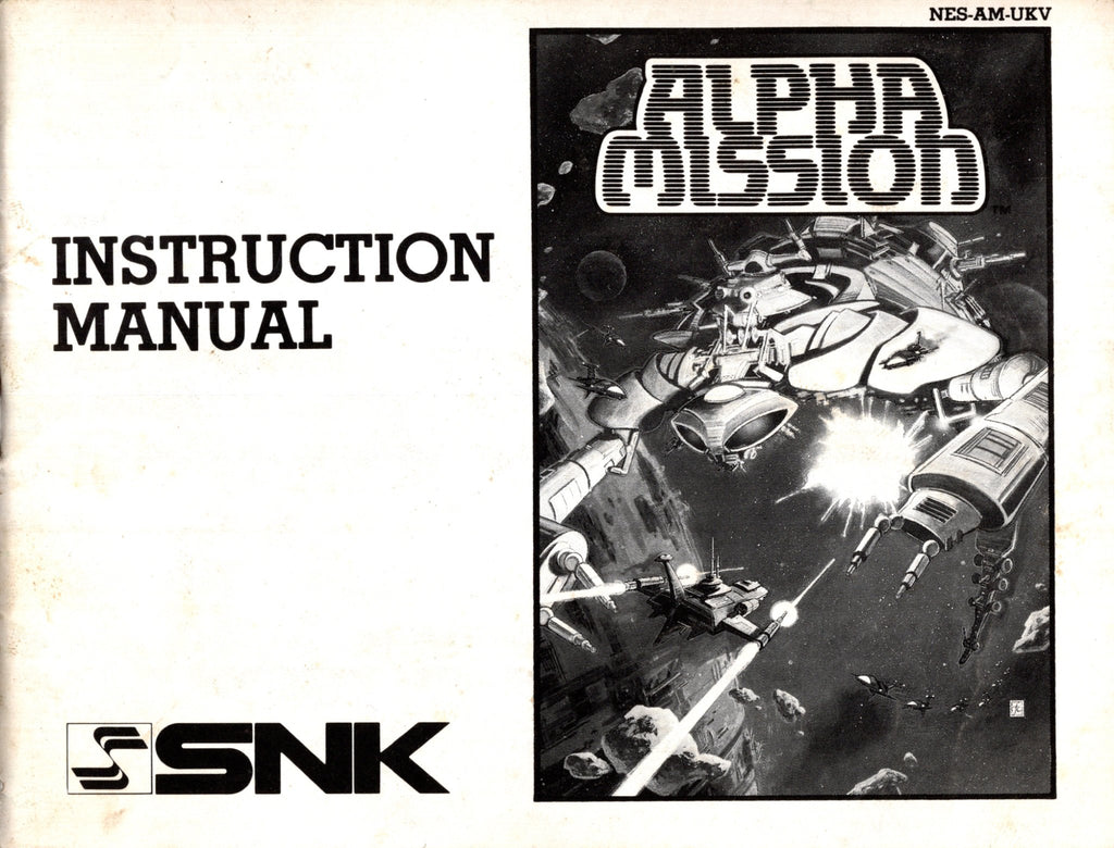 Manual - Alpha Mission - NES - Super Retro - Manuals