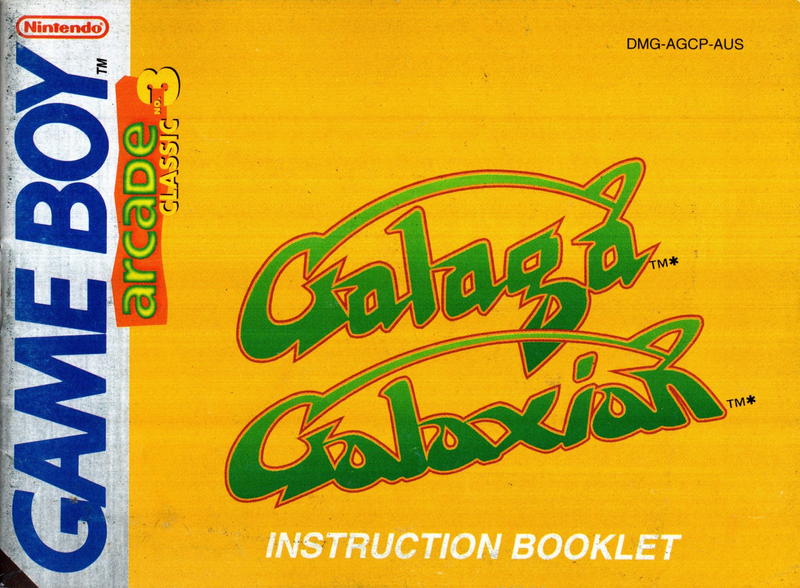 Manual - Arcade Classic 3 Galaga Galaxian - Super Retro - Manuals