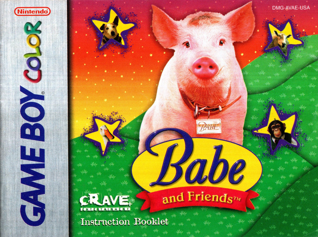 Manual - Babe and Friends - Game Boy Color - Super Retro - Manuals