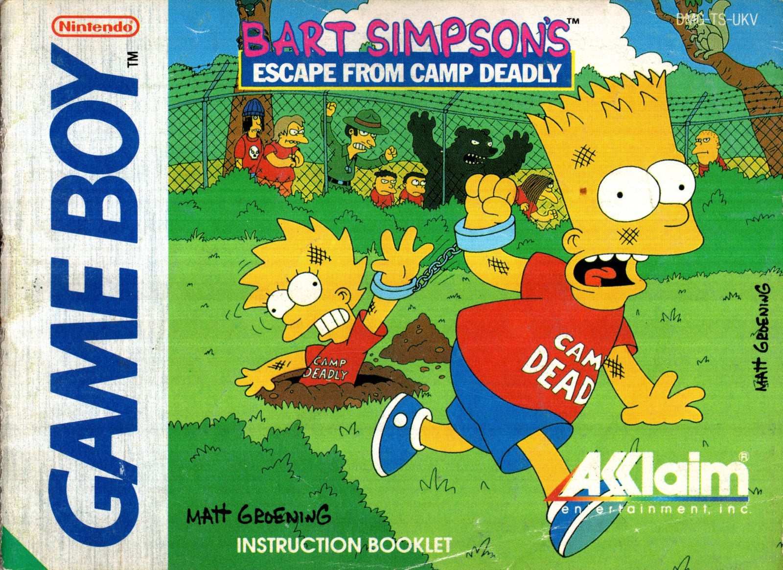 Manual - Bart Simpson's Escape from Camp Deadly - Super Retro - Manuals