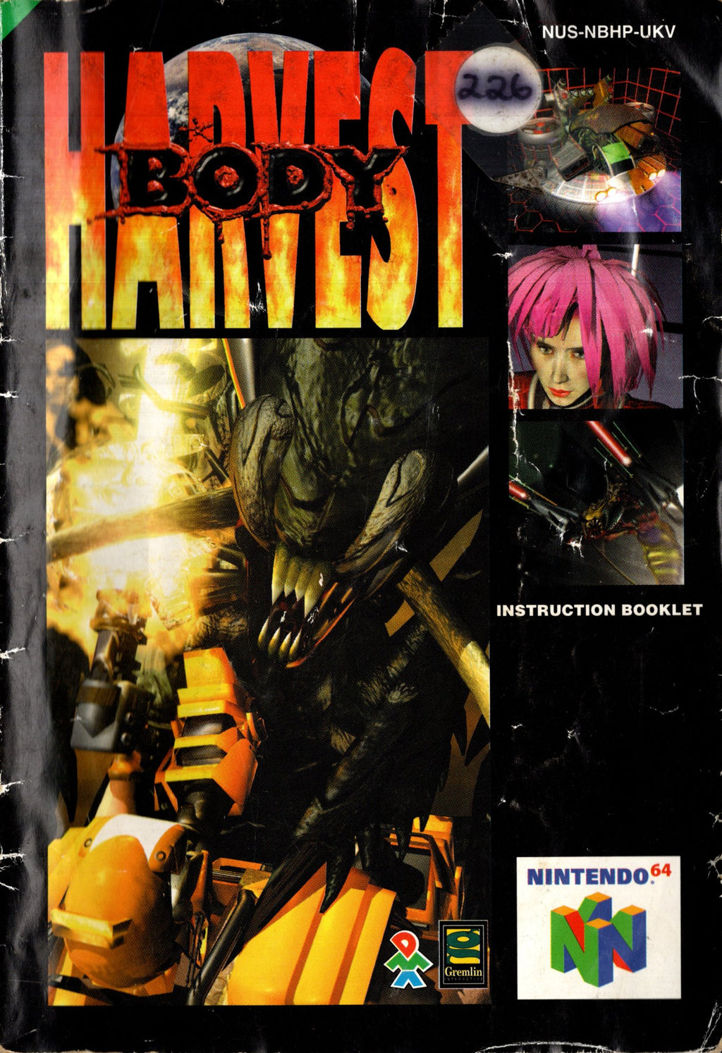 Manual - Body Harvest - N64 - Super Retro - Manuals