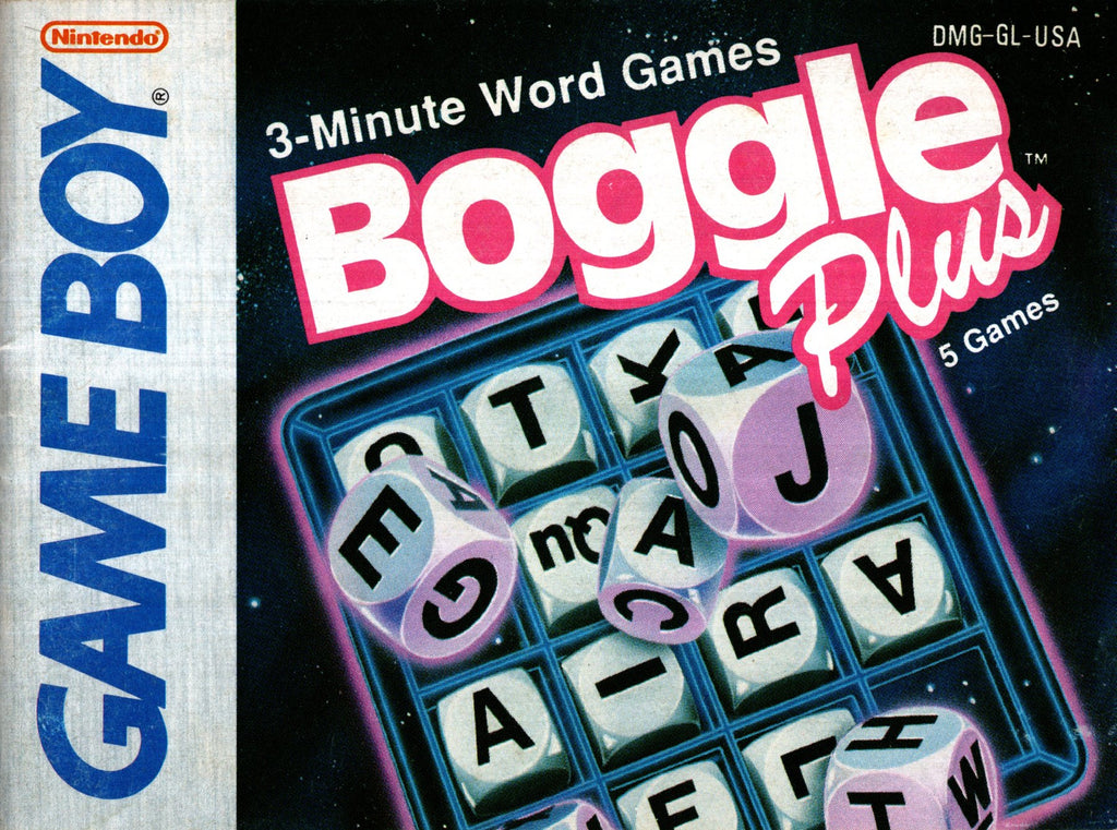 Manual -Boggle Plus - Game Boy - Super Retro - Manuals