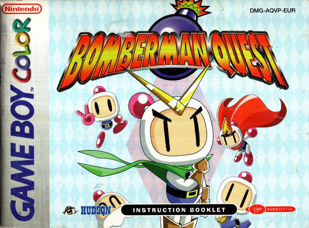 Manual - Bomberman Quest - Game Boy Color - Super Retro - Manuals