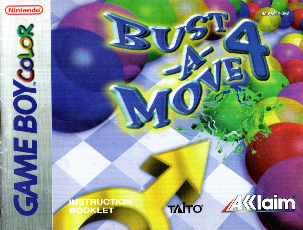 Manual - Bust-a-Move 4 - Game Boy Color - Super Retro - Manuals