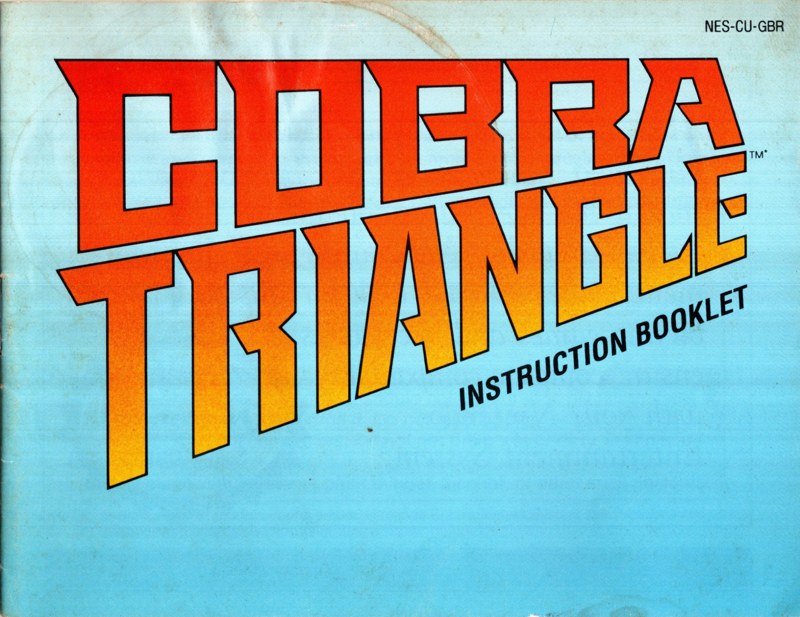 Manual - Cobra Triangle - Super Retro - Manuals