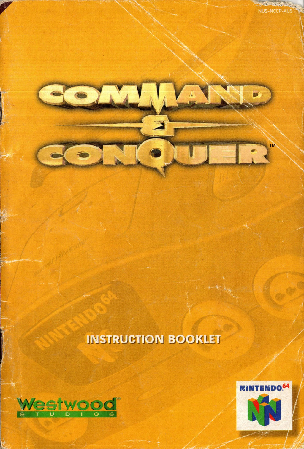 Manual - Command & Conquer - N64 - Super Retro - Manuals