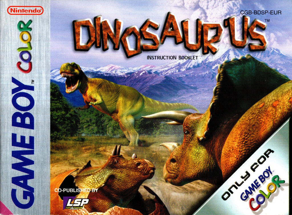Manual - Dinosaur'us - Game Boy Color - Super Retro - Manuals