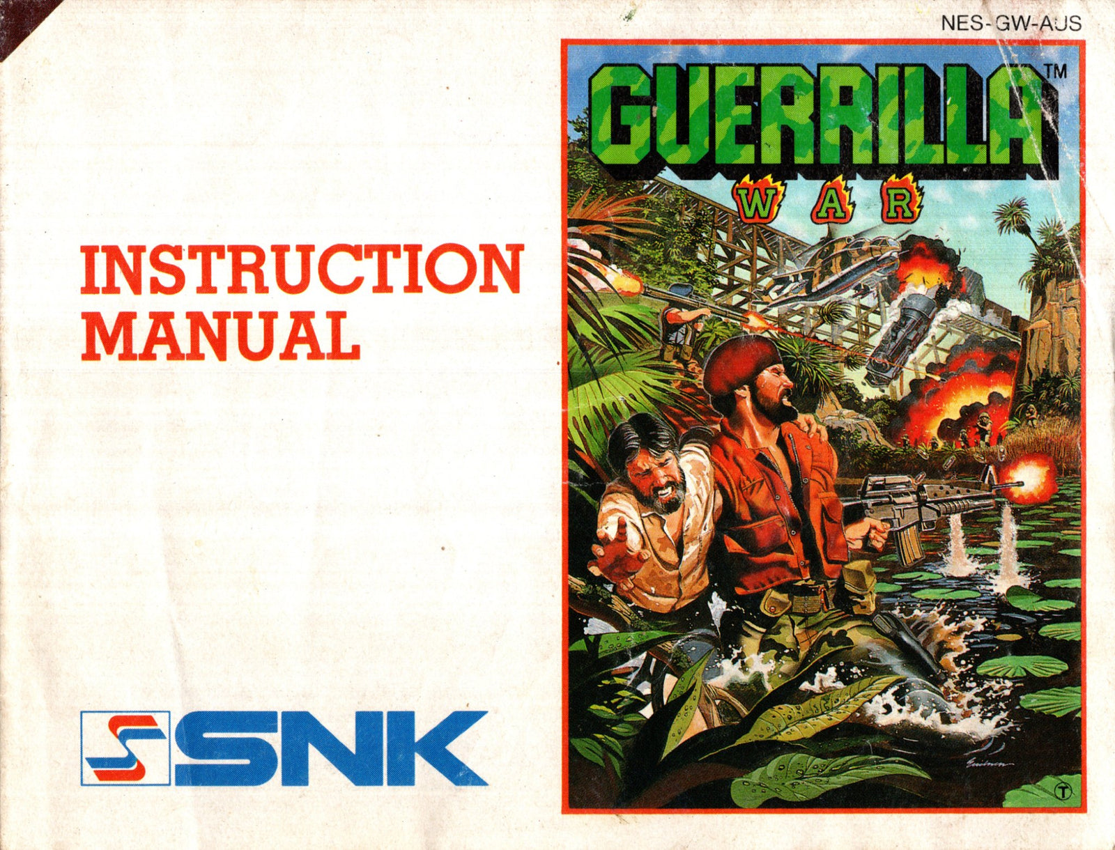 Manual - Guerrilla War - NES - Super Retro - Manuals