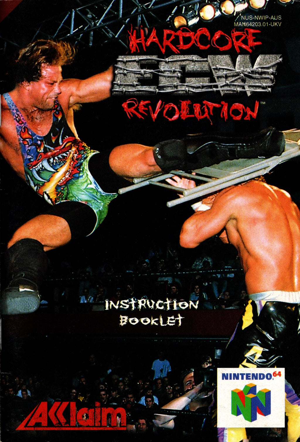 Manual - Hardcore ECW Revolution - N64 - Super Retro - Manuals