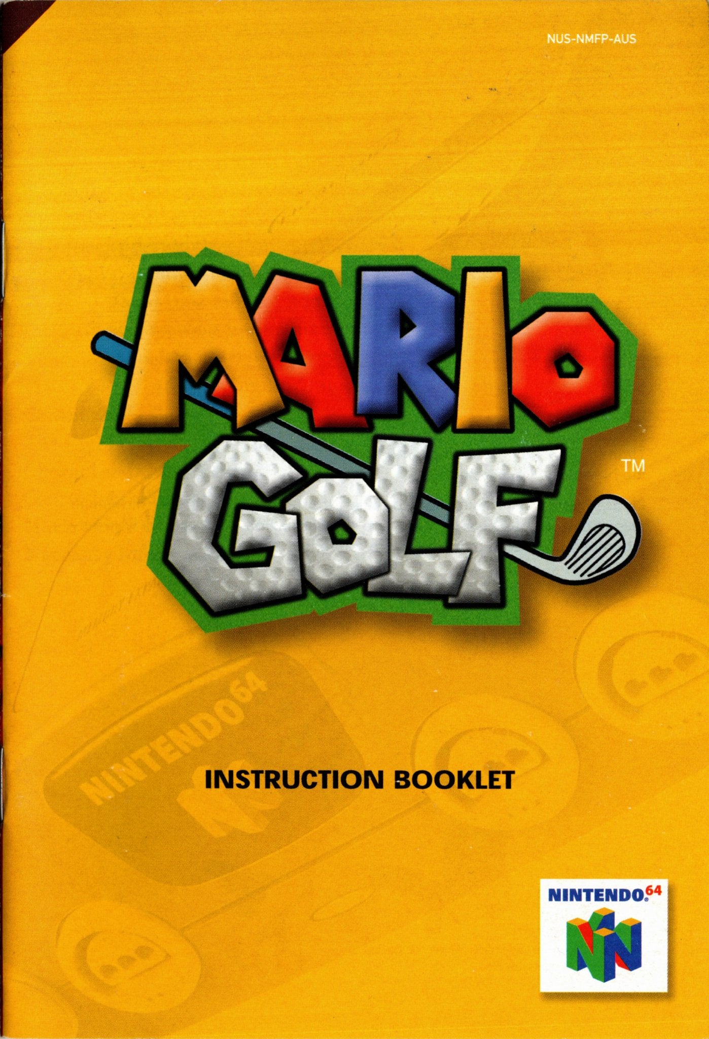 Manual - Mario Golf - N64 - Super Retro - Manuals