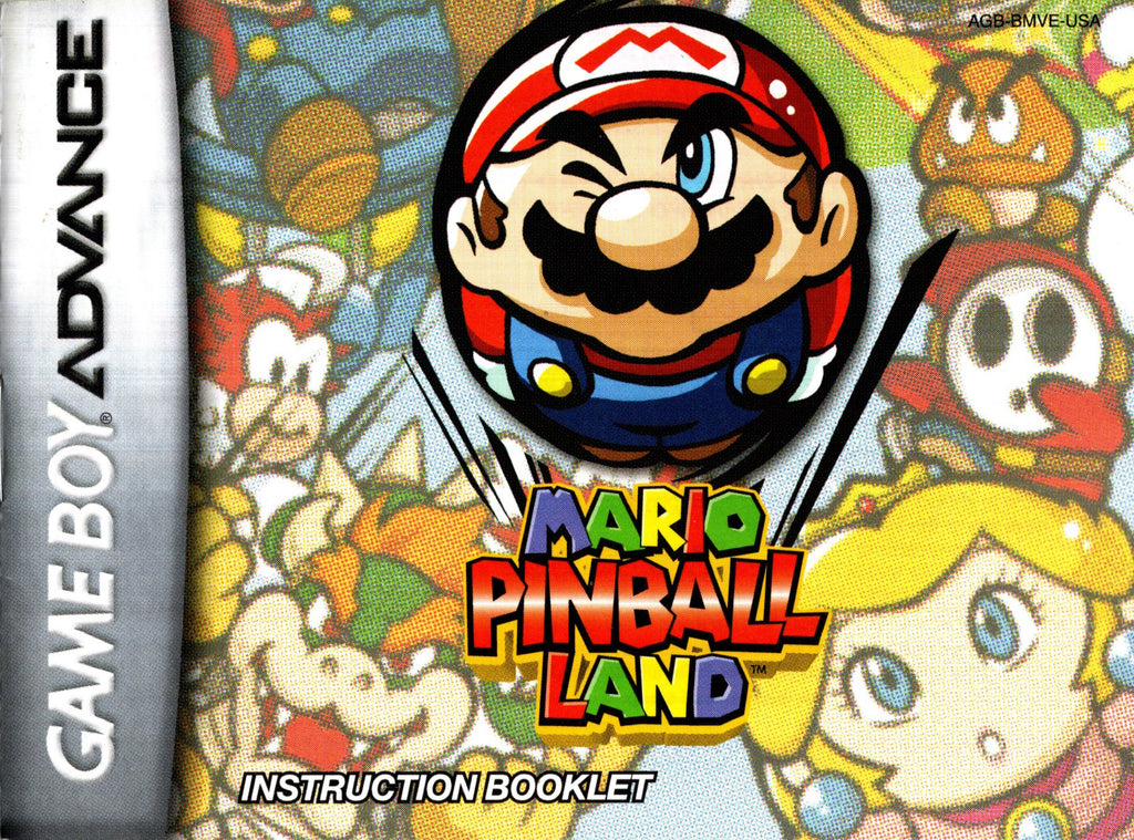 Manual - Mario Pinball Land - GBA - Super Retro - Manuals