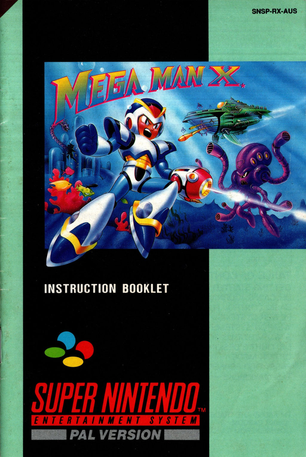 Manual - Mega Man X - SNES - Super Retro - Manuals