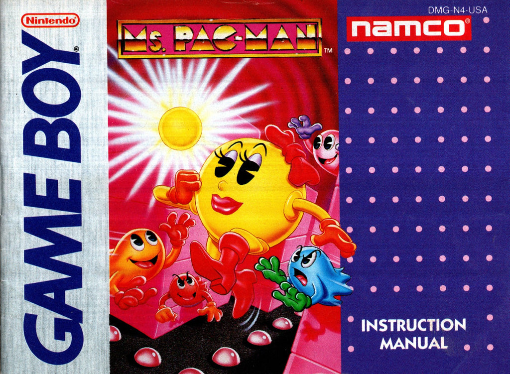 Manual - Ms. Pac-Man - Game Boy - Super Retro - Manuals