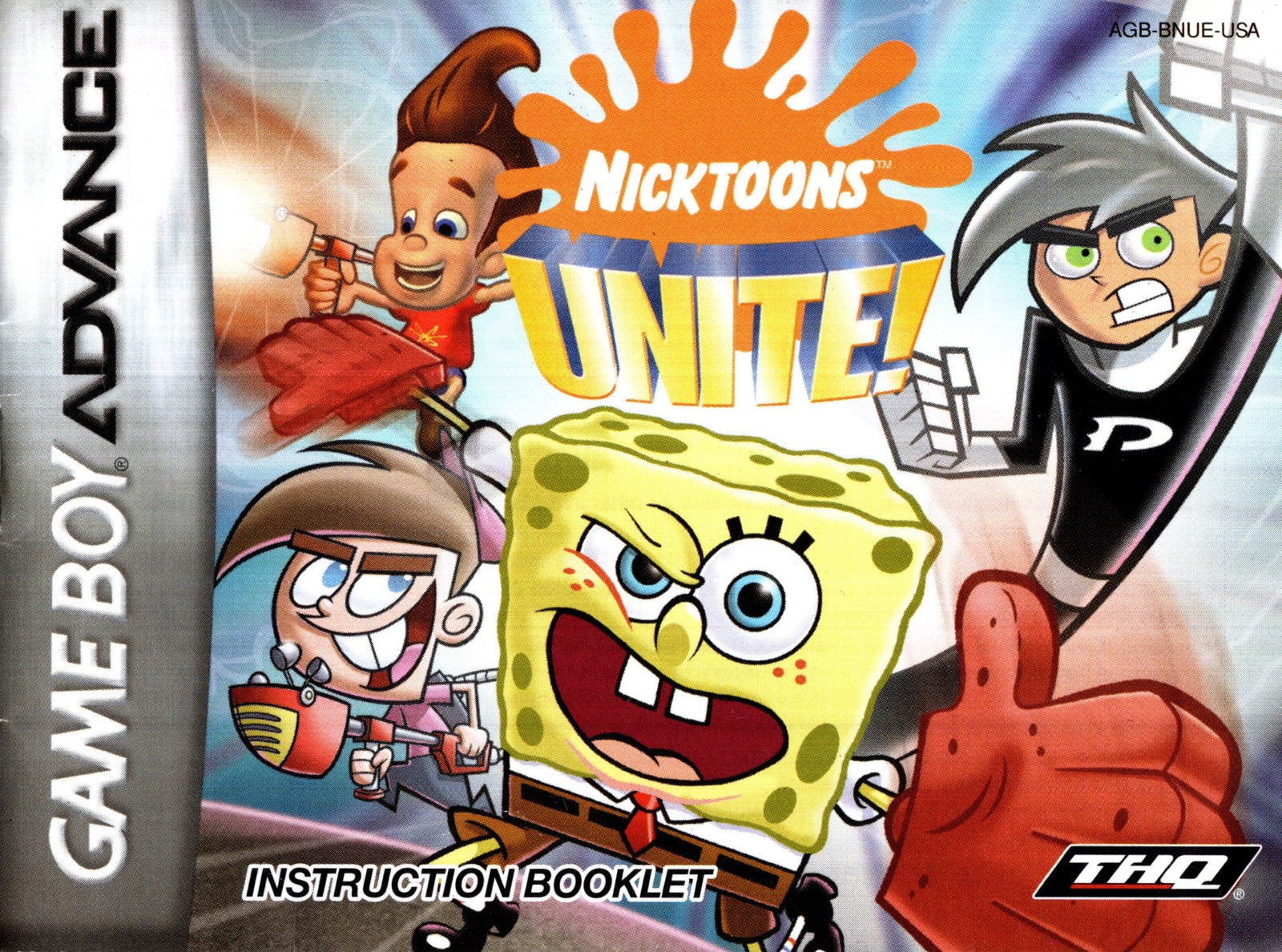 Manual - Nicktoons Unite! - GBA - Super Retro - Manuals
