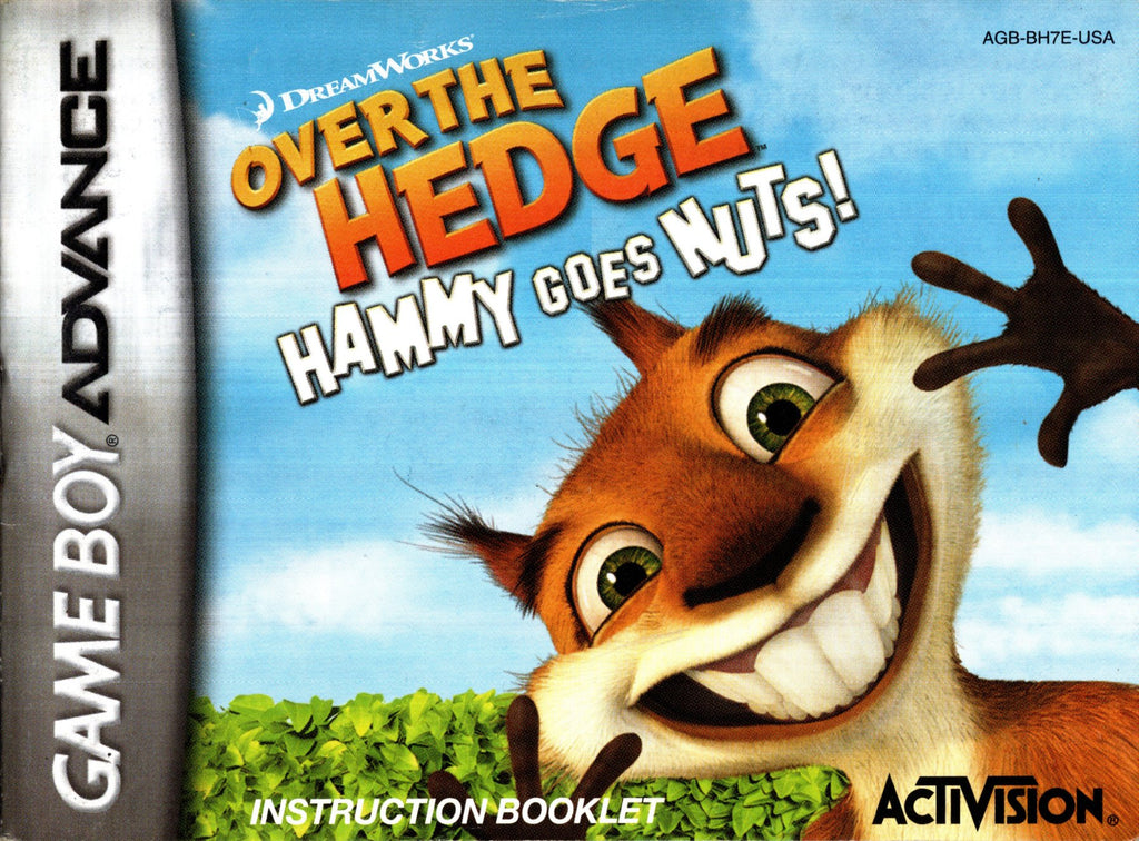 Manual - Over the Hedge: Hammy Goes Nuts! - GBA - Super Retro - Manuals