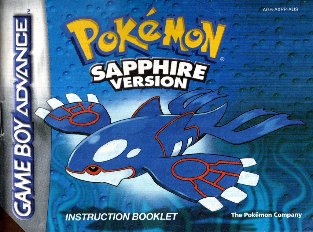 Manual - Pokemon Sapphire - GBA - Super Retro - Manuals