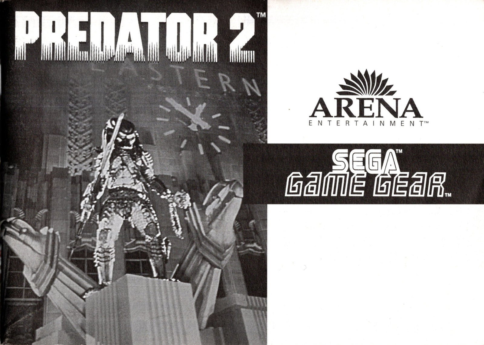 Manual - Predator 2 - Game Gear - Super Retro - Manuals