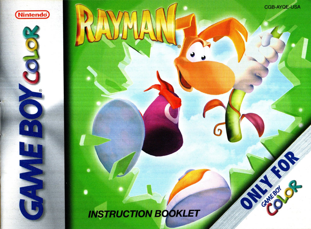 Manual - Rayman - Game Boy Color - Super Retro - Manuals