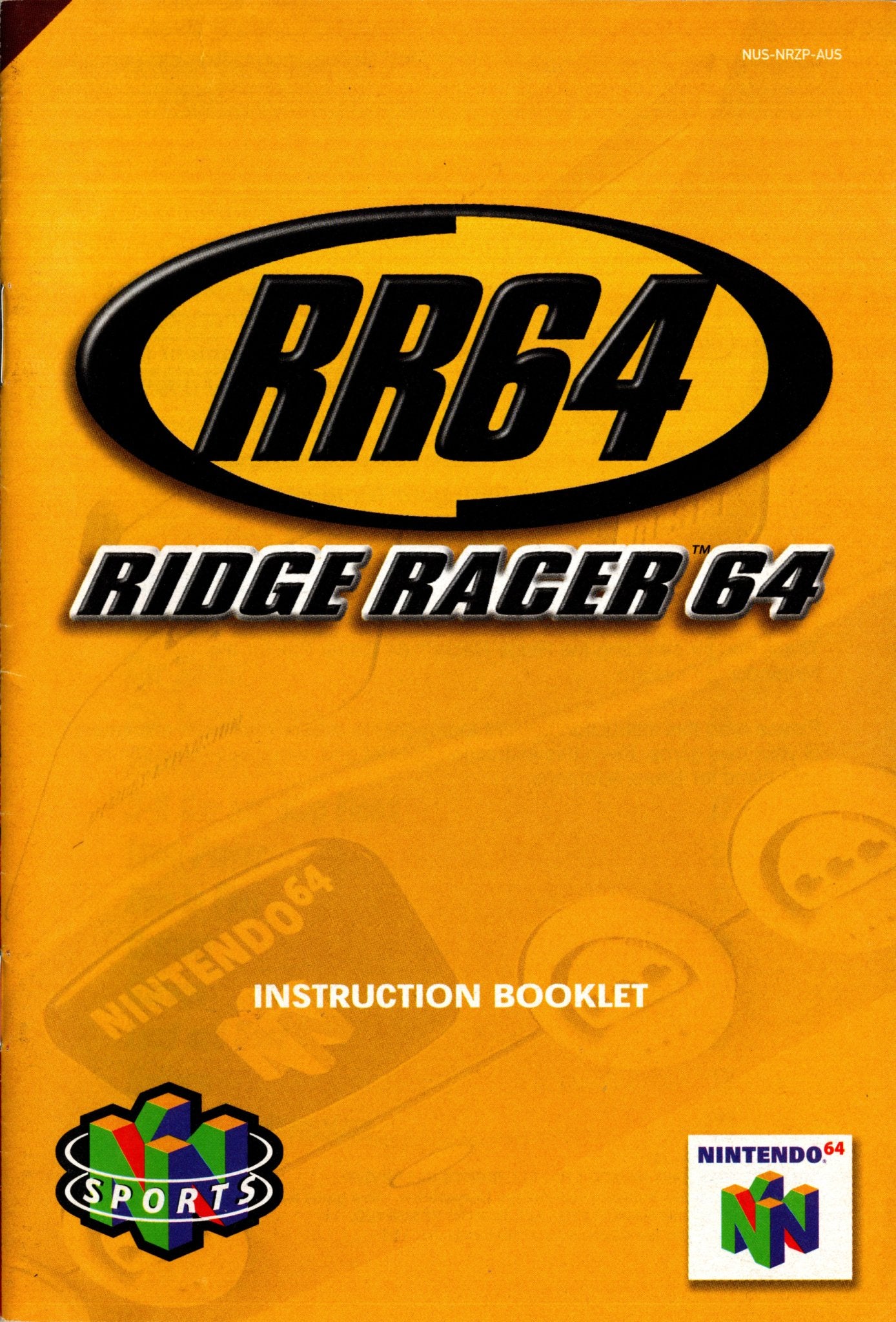 Manual - Ridge Racer 64 - Super Retro - Manuals
