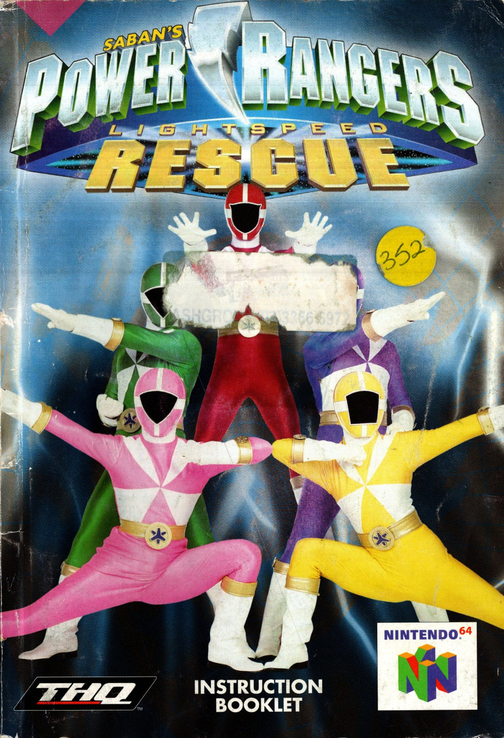 Manual - Saban's Power Rangers Lightspeed Rescue - N64 - Super Retro ...