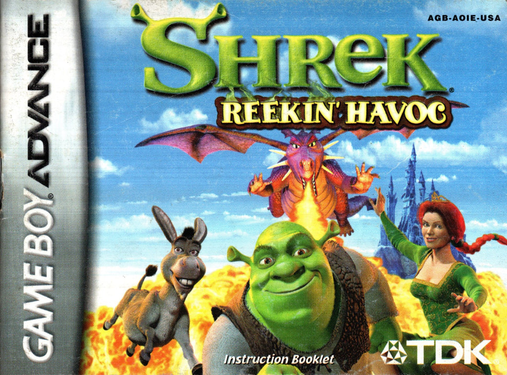 Manual - Shrek: Reekin' Havoc - GBA - Super Retro - Manuals