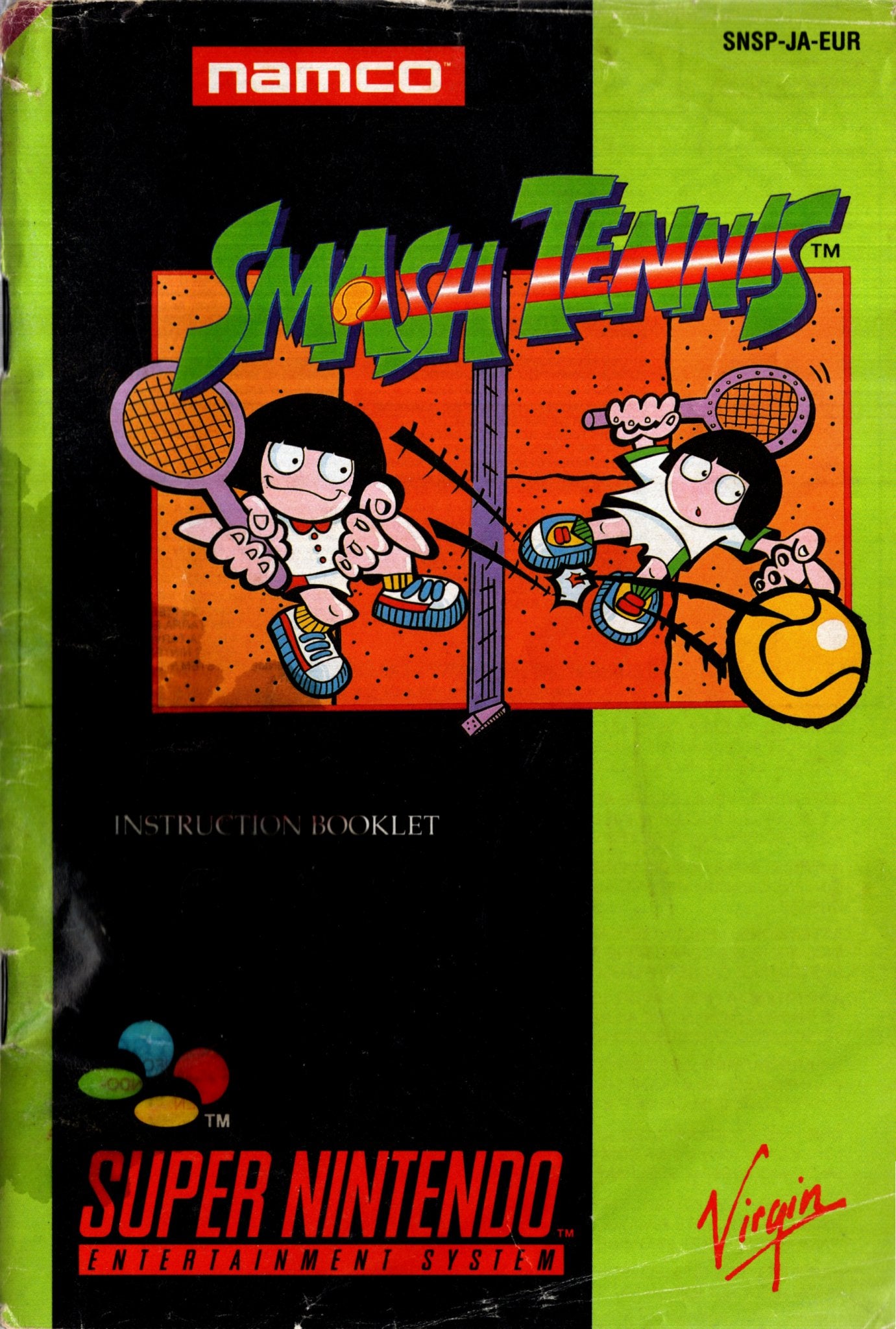 Manual - Smash Tennis - SNES - Super Retro - Manuals