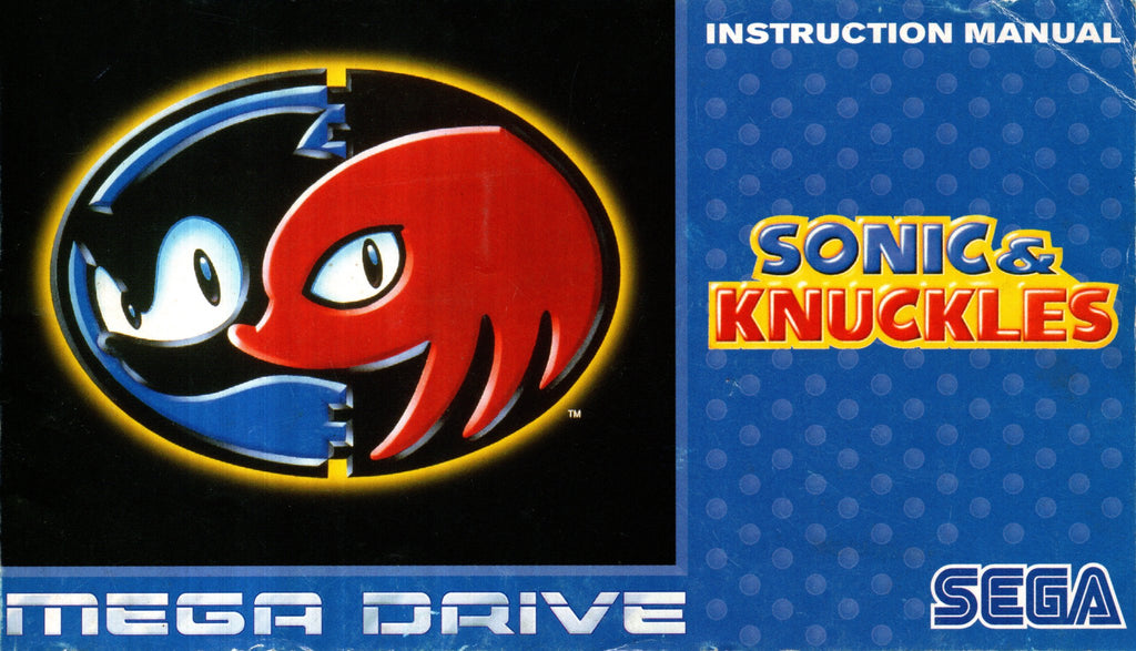 Manual - Sonic & Knuckles - Super Retro - Manuals
