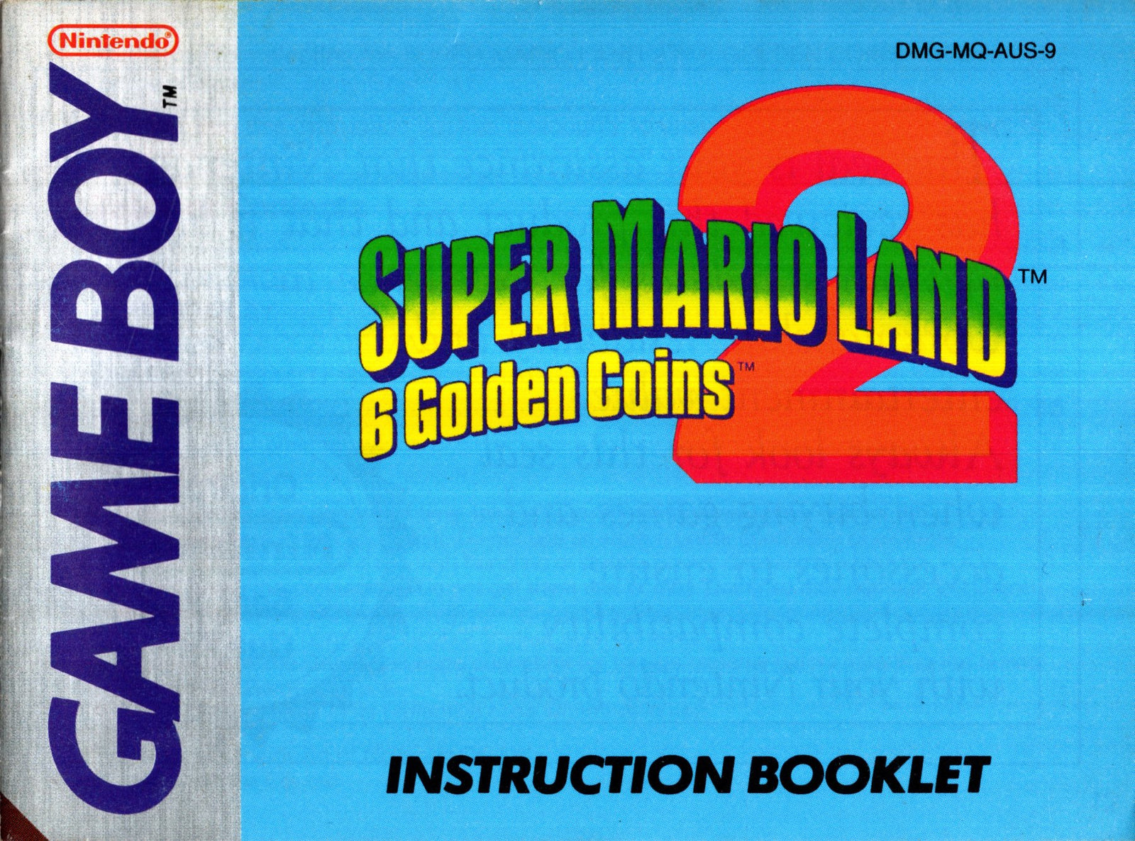 Manual - Super Mario Land 2: 6 Golden Coins - Super Retro - Manuals