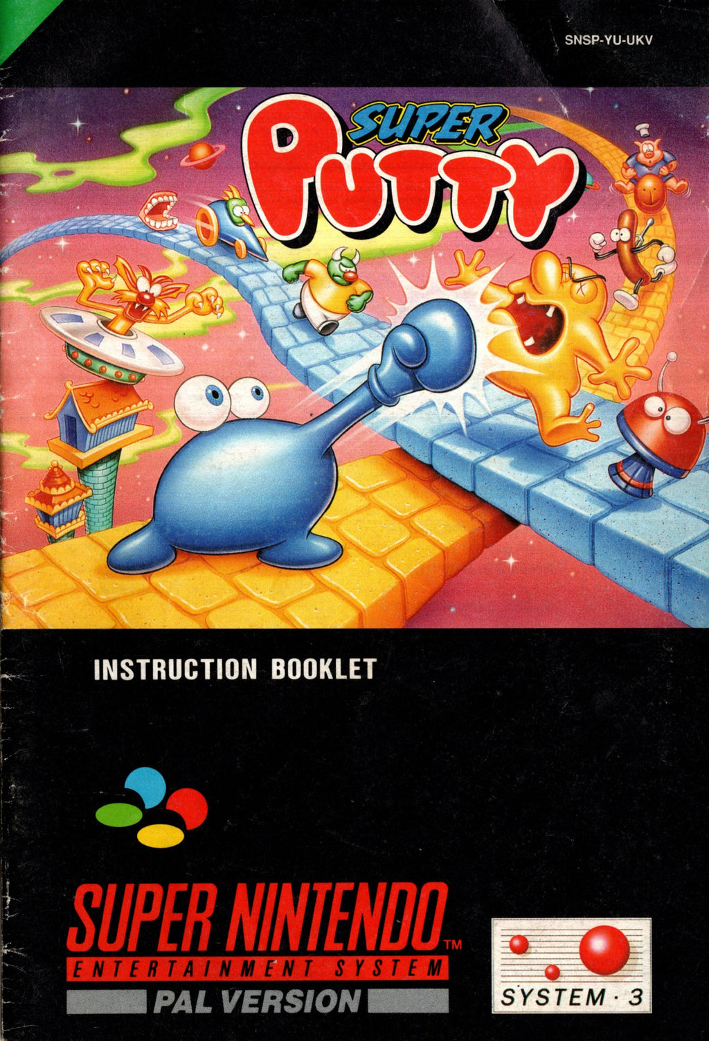 Manual - Super Putty - SNES - Super Retro - Manuals