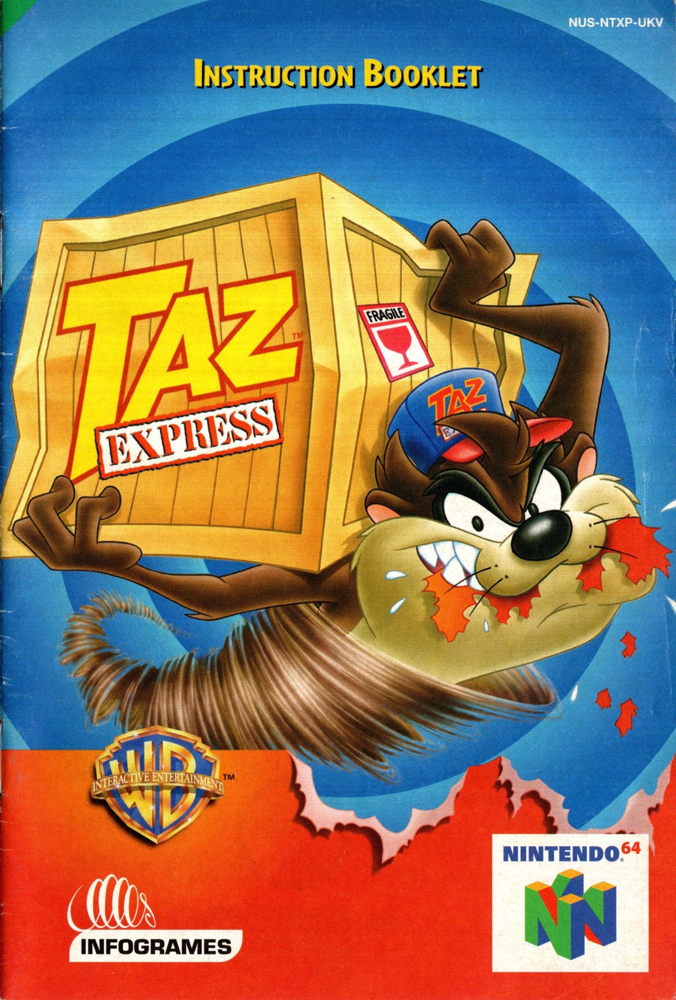 Manual - Taz Express - N64 - Super Retro - Manuals